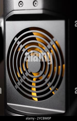 Colorful fan fan of fixed led light Stock Photo - Alamy