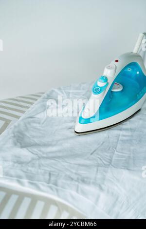 Blue iron in home interior Stock Photo - Alamy