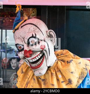 Scary Clown Face Close Up Facing Camera Stock Photo - Alamy