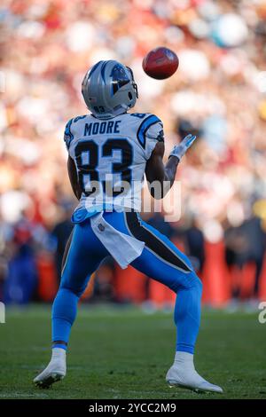 Carolina Panthers wide receiver David Moore (83) lines up during the ...