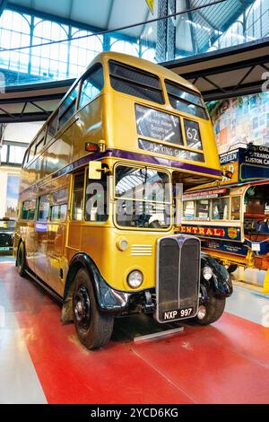 Gold 1954 RT Type Bus painted gold and red Routemaster double decker ...