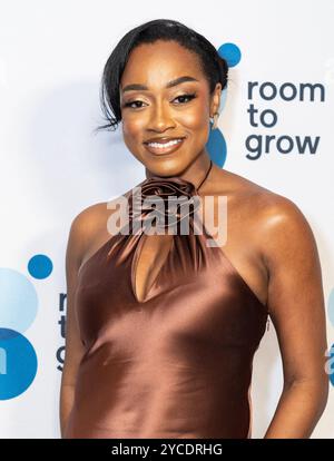 Jasmine Ellis Cooper attends the Room To Grow Gala on October 21, 2025 ...