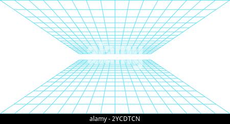 Y2k 3d Grid Vortex Stock Vector Image & Art - Alamy