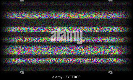 Rgb static noise texture. Lost or bad TV signal concept. Random rippled ...