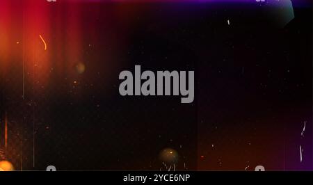 Old film texture with light leaks. Vector realistic illustration of ...