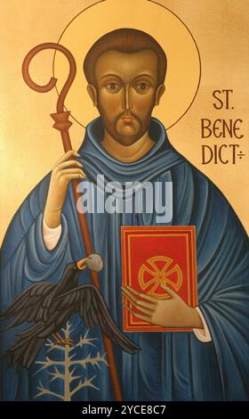 Benedict by Nursia, saint Stock Photo - Alamy