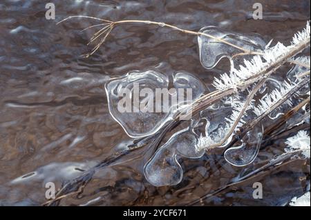 Natural ice sculptures on the water Stock Photo - Alamy