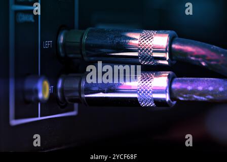 Hi-Fi audio connection Stock Photo - Alamy
