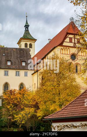 Germany, Baden-Württemberg, Denkendorf Monastery, Facade, Detail Stock ...