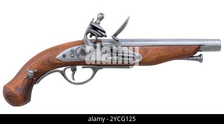 Ancient pistol or musket on a white background Stock Photo - Alamy