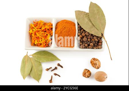 Spices. Mix of different dry herbs Stock Photo - Alamy