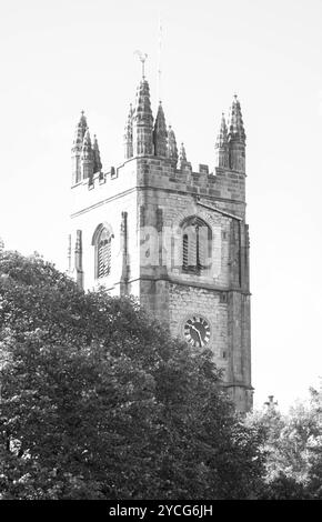 church tower and buildings in plymouth tow center devon uk Stock Photo ...