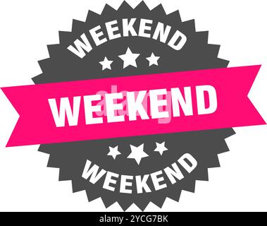 weekend ribbon. weekend ribbon isolated on transparent background Stock ...