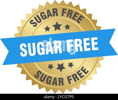 sugar free label. sugar free blue band sign. sugar free Stock Vector ...