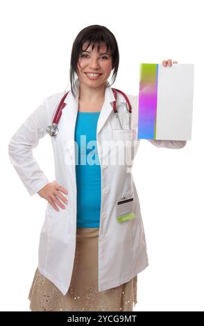 Doctor with Medical Facts Stock Photo - Alamy
