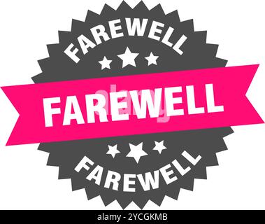 farewell ribbon. farewell ribbon isolated on transparent background ...
