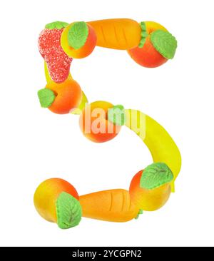 Alphabet from fruit, the number 3 Stock Photo - Alamy