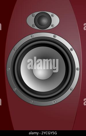 Acoustic sound systems. Realistic illustration Stock Photo - Alamy