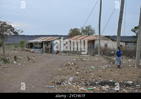 A SUBURB OF NAIROBI, KENYA - NOVEMBER 17, 2022: A village in the ...