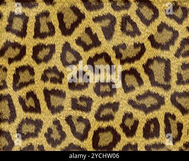 Seamless leopard fur pattern. Fashionable wild leopard print background ...