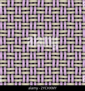 Woven rattan with natural patterns, vintage wall Stock Photo - Alamy