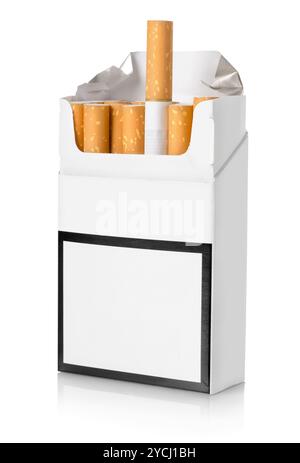 Pack of Cigarettes isolated on white background. Pack of Cigarettes ...