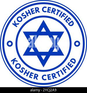 Kosher certificate, kosher food - marking, stamp Stock Vector Image ...