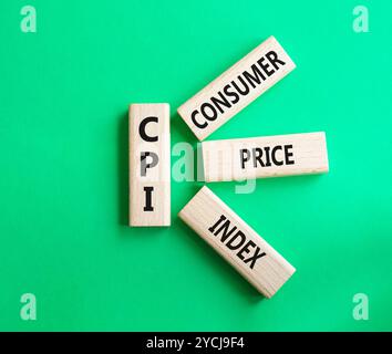 CPI - Consumer Price Index symbol. Concept word CPI on wooden blocks ...