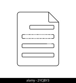 document file paper format Stock Vector Image & Art - Alamy