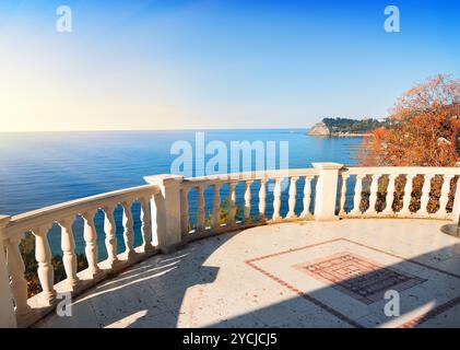 Observation deck over the sea Stock Photo - Alamy