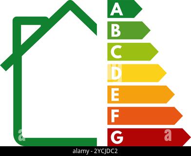 Energy Rating Graph with arrows Stock Vector Image & Art - Alamy