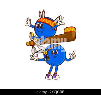 Cartoon indian math division sign character. Isolated vector native ...