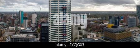 Aerial image Birmingham skyline featuring the Octagon Tower under ...