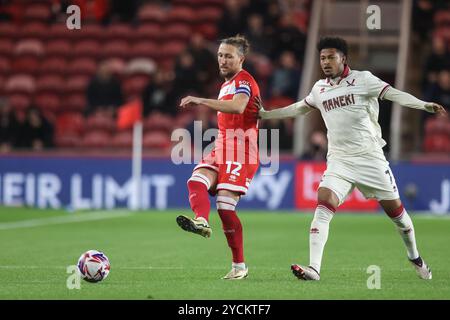 Luke Ayling of Middlesbrough passes the ball during the Sky Bet ...