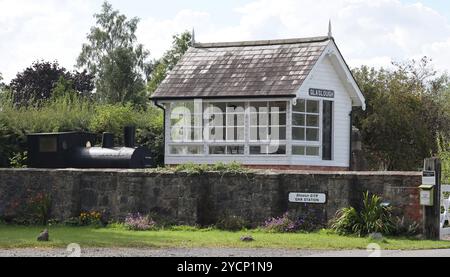 Former GNR signal box and level-crossing gate Glaslough County Monaghan ...