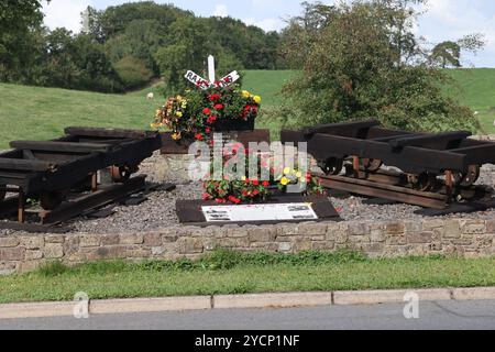 Historical GNR railway display for former Glaslough to Monaghan railway ...