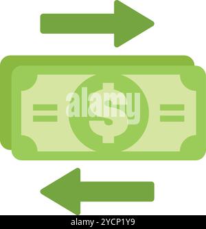 smartphone with bills dollar and arrow vector illustration design Stock ...