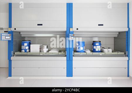 Vertical carousel storage Stock Photo - Alamy