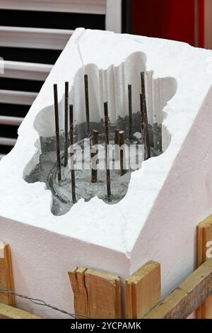 Styrofoam concrete form Stock Photo - Alamy