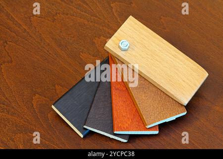 Small wood planks for color selection Stock Photo - Alamy