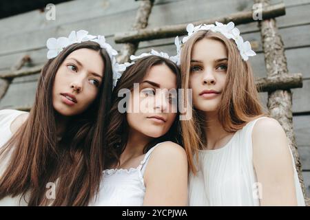 three beautiful girls Stock Photo - Alamy