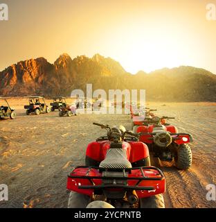 Quad bikes safari in the desert near sharm el sheikh, Egypt. Safari ...