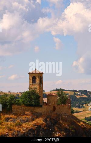 the fortified medieval village of Pompeano, circuit of the Emilian ...