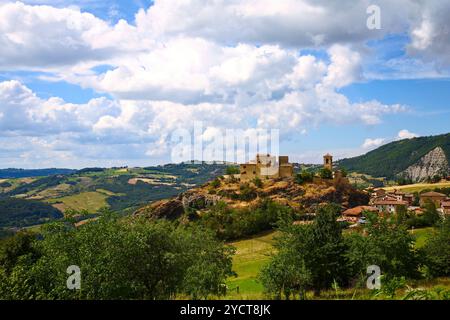 the fortified medieval village of Pompeano, circuit of the Emilian ...