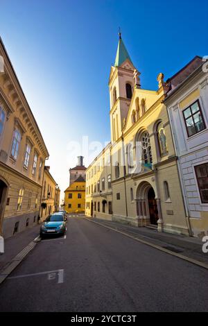Zagreb historic upper town autumn view, croatia Stock Photo - Alamy