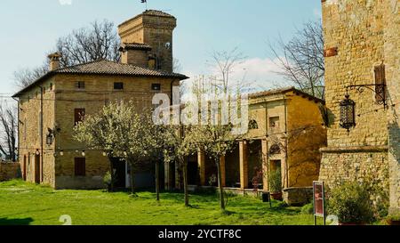 medieval castle of Montegibbio, province of modena Appennino Emiliano ...