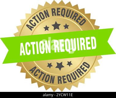 required round green and gold label isolated on transparent background ...