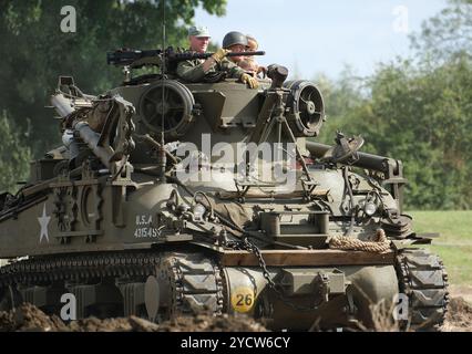 Tank recovery vehicle based on Sherman chassis Stock Photo - Alamy