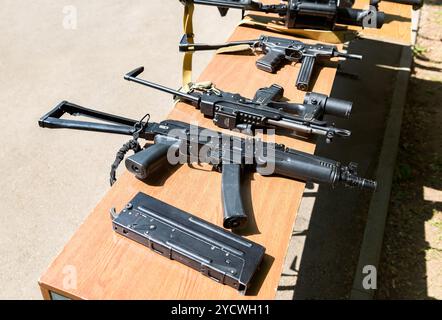 Russian weapons. Samples of Russian small arms Stock Photo - Alamy