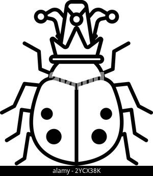 Sketch of a beautiful crown, vector, color drawing or illustration ...